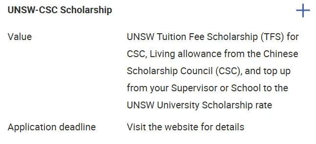25Fall新南威尔士大学CSC博士奖学金申请正在进行! 覆盖学费和生活费! 60个名额, 速看速申! - 知乎