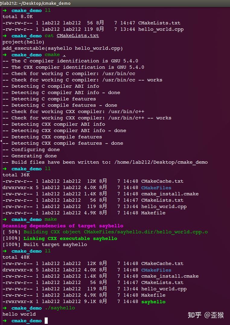 CMakeLists.txt的基本指令 - 知乎