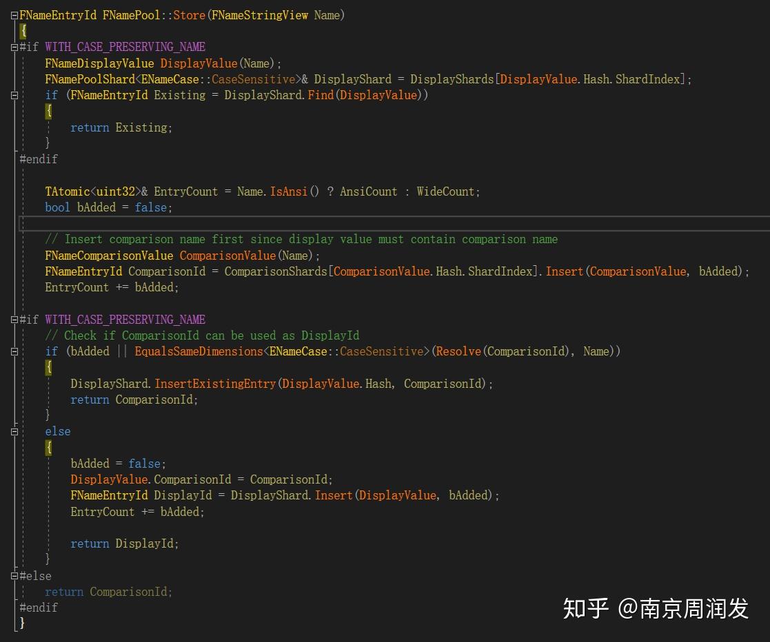 UE4 FName原理分析 - 知乎
