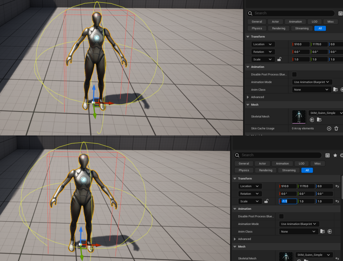 UE4 SkeletalMesh包围盒不准确 - 知乎