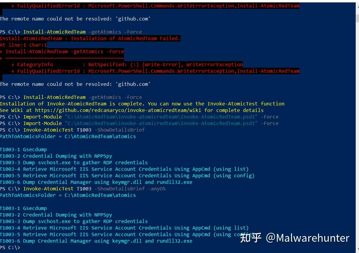 安装和使用Invoke AtomicRedTeam - 知乎