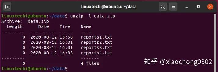 Linux zip 和 unzip 命令使用案例 - 知乎