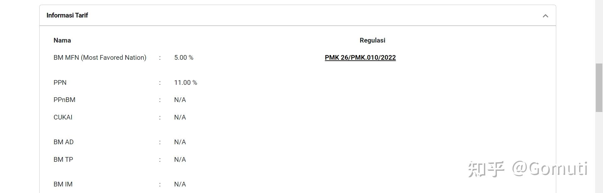怎样在印尼政府INSW/INTR网站中查询某项商品相关的进出口规定？ - 知乎