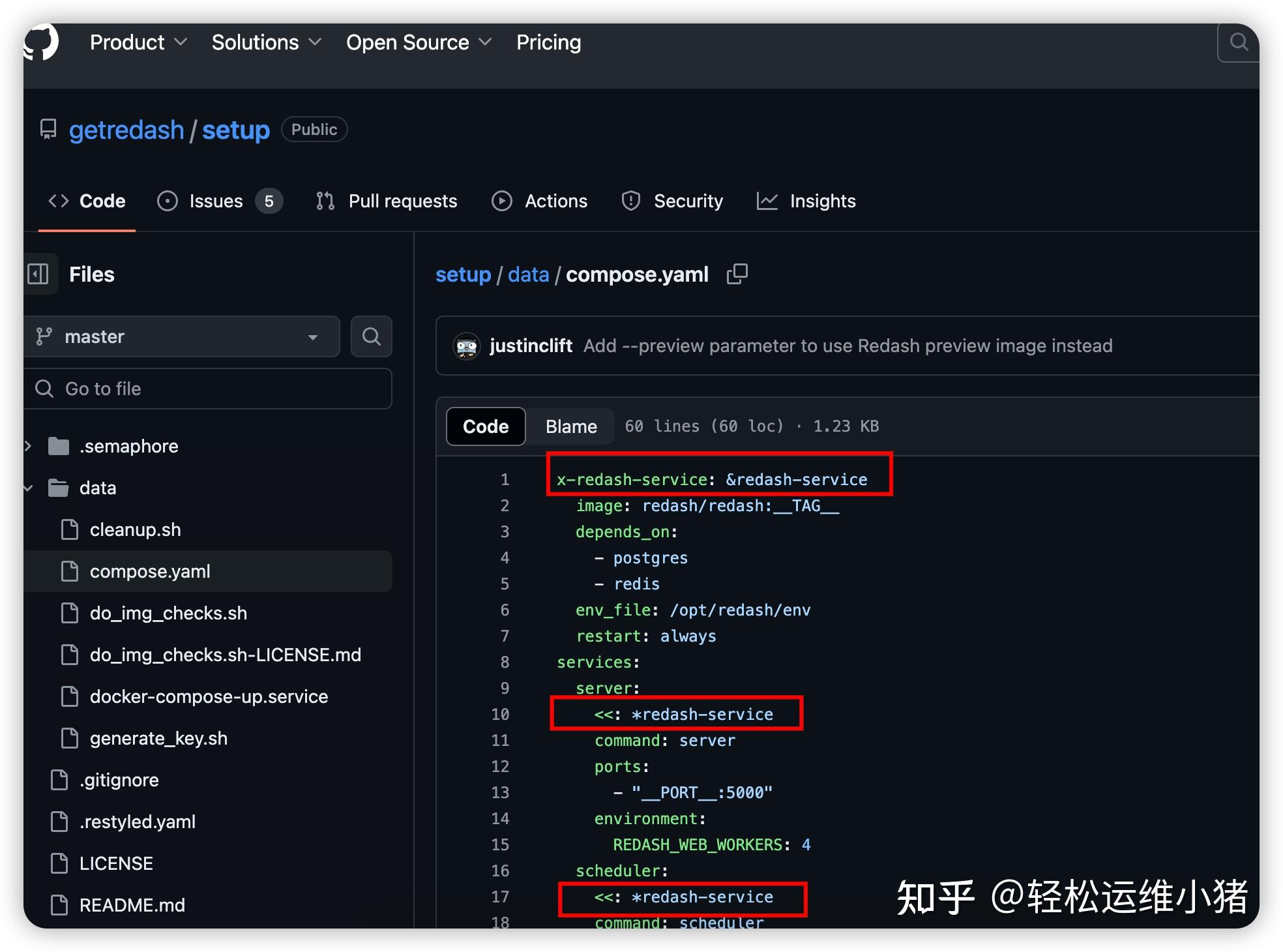 Docker compose 文件中