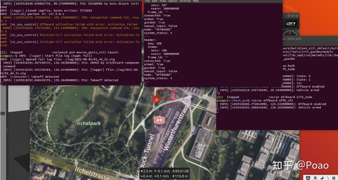 PX4 & Gazebo & Mavros 外部控制画矩形 — 位置+速度话题 - 知乎