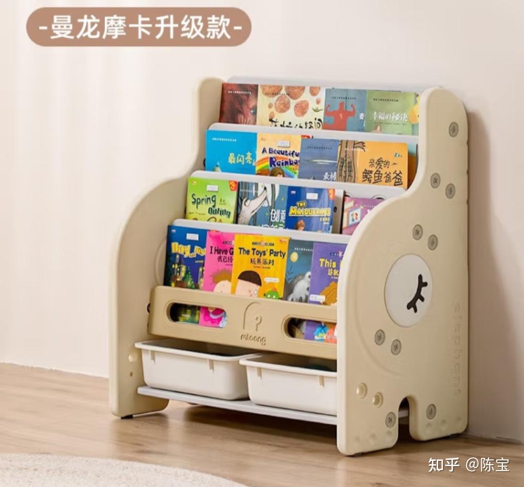 一款满足多需求的儿童书架——曼龙儿童书架宝宝绘本架落地书柜书架置物架玩具小型家用二合一收纳柜、儿曼龙儿童书架 - 知乎