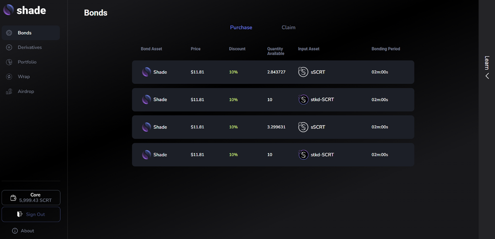 ShadeBonds在主网上线! - 知乎