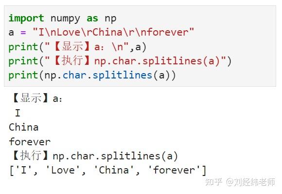 依据换行符分割字符串numpycharsplitlines 含换行符与回车符的区别 知乎