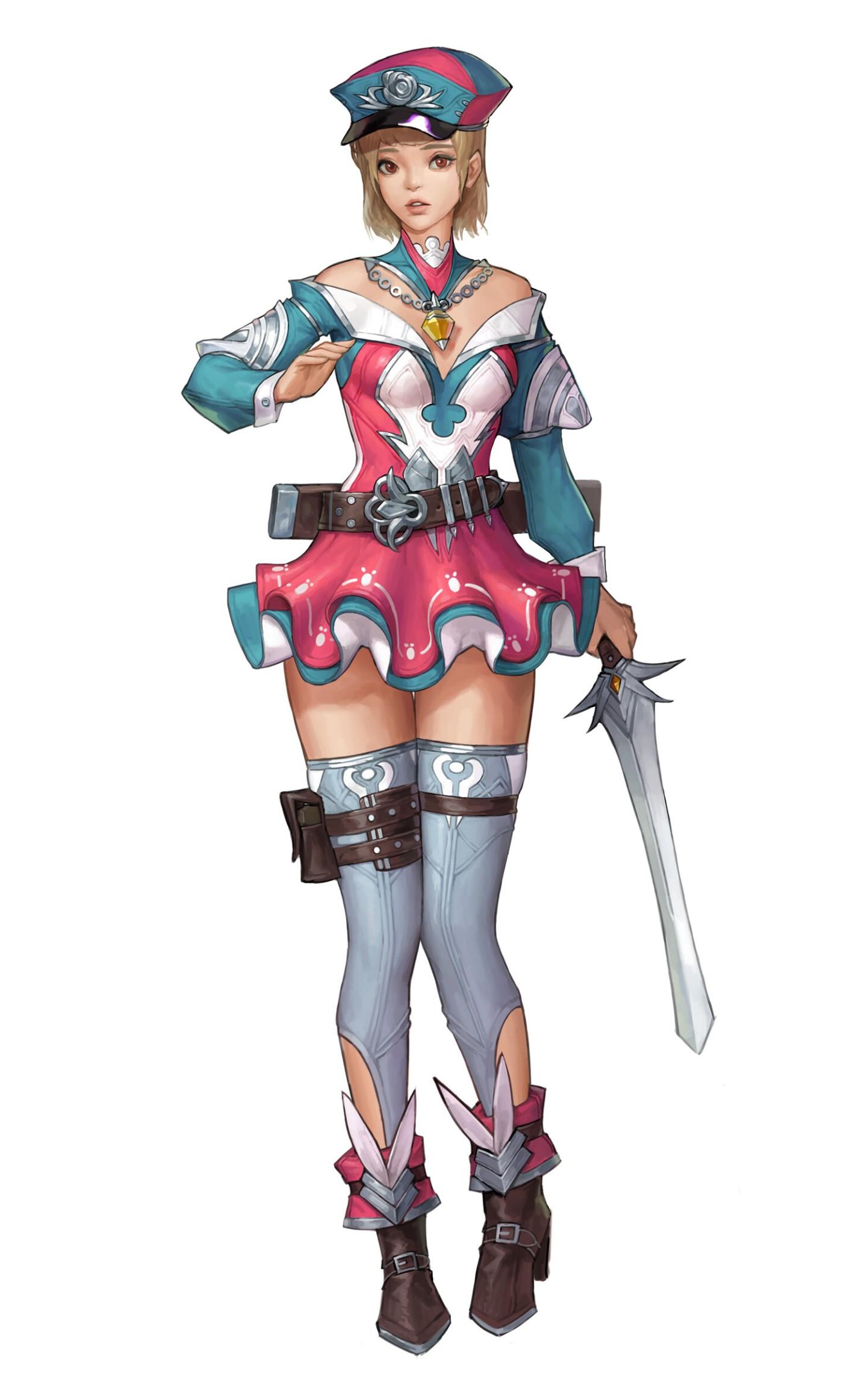 【元素推荐】韩国画师Cotta -作品欣赏130p 韩风角色 美女 - 知乎