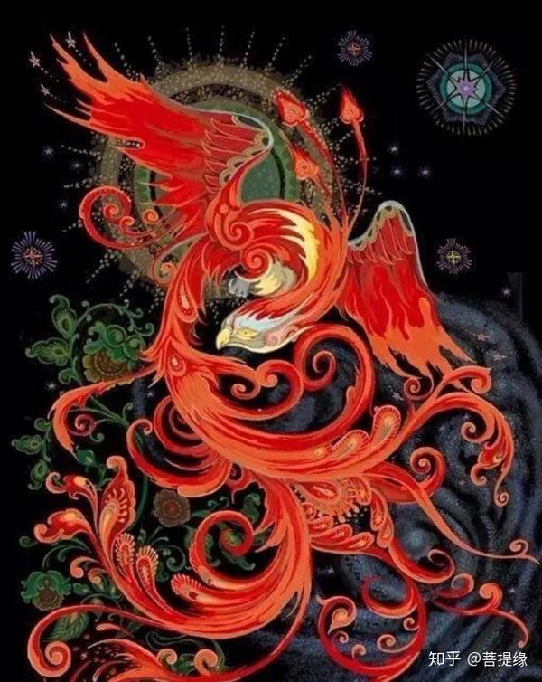 传统纹身图案寓意第六集：凤凰（上） - 知乎