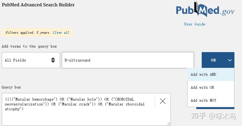 PubMed数据库检索示例 - 知乎