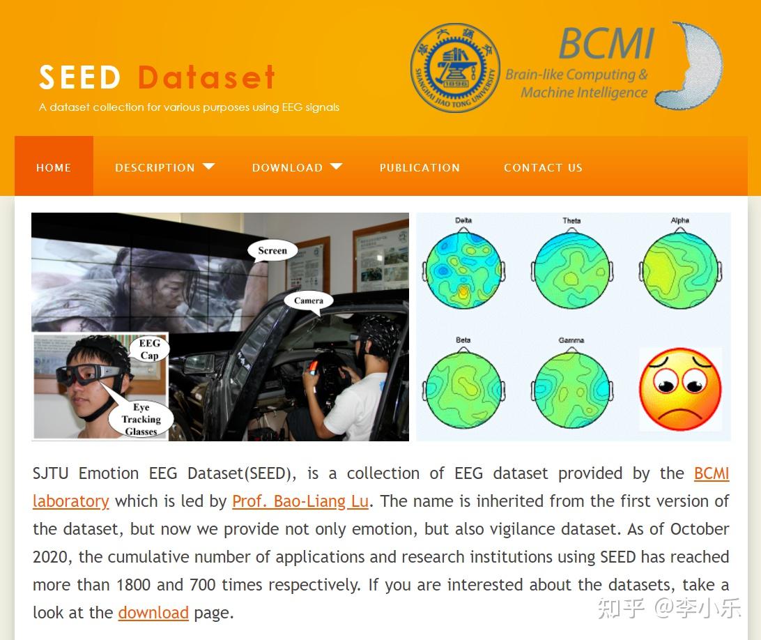 脑电 情感 数据集 DEAP SEED - 知乎