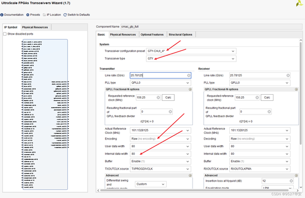 Fpga实现 Nic 100g 网卡，gty100g Ethernet Subsystem架构，纯verilog代码实现，提供2套工程源码和