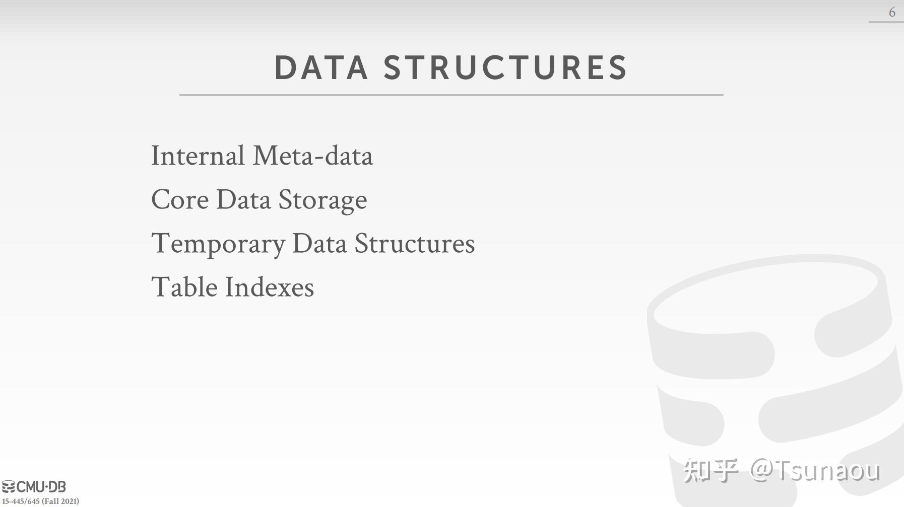 CMU-15-445 Intro to Database Systems 学习笔记 - 知乎