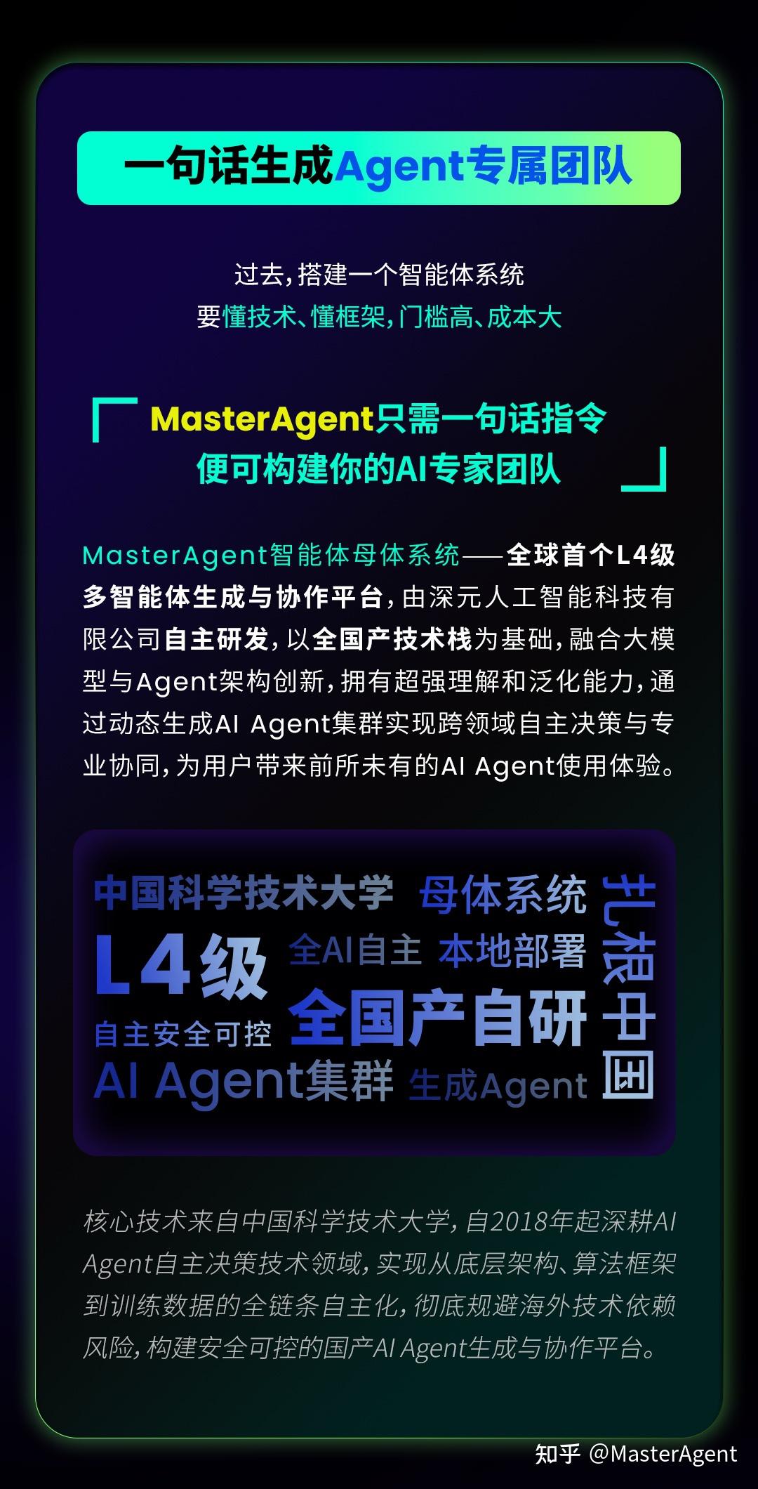 MasterAgent限量公测正式开启 | 全球首个L4级多智能体生成与协作平台 - 知乎