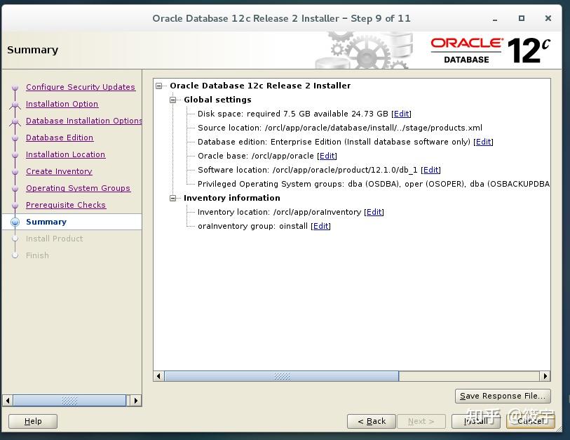 Linux 环境Oracle 12c安装 - 知乎