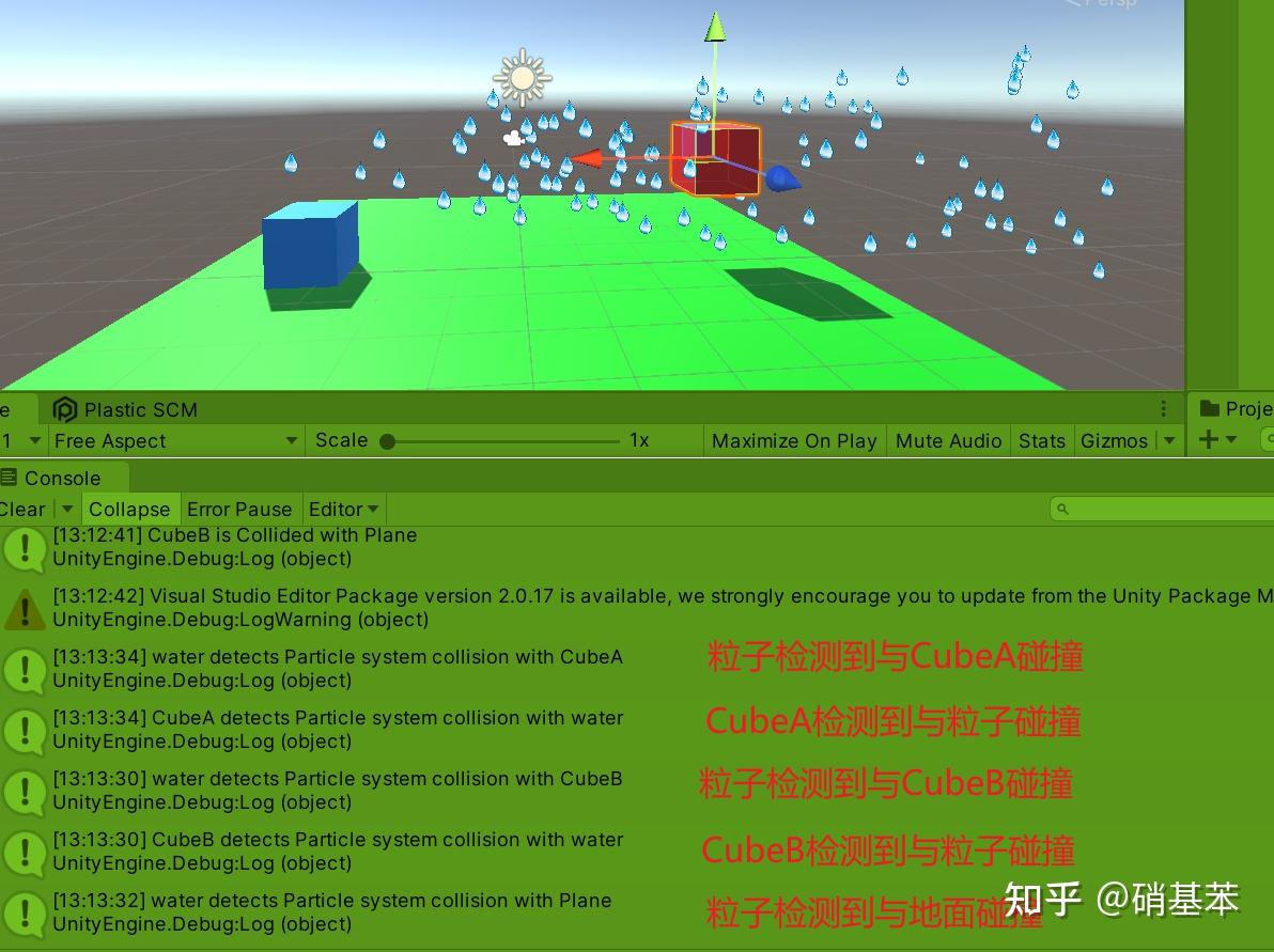 Unity开发随记录01-碰撞检测基础（两个Cube的碰撞、Cube与Particle System的碰撞） - 知乎