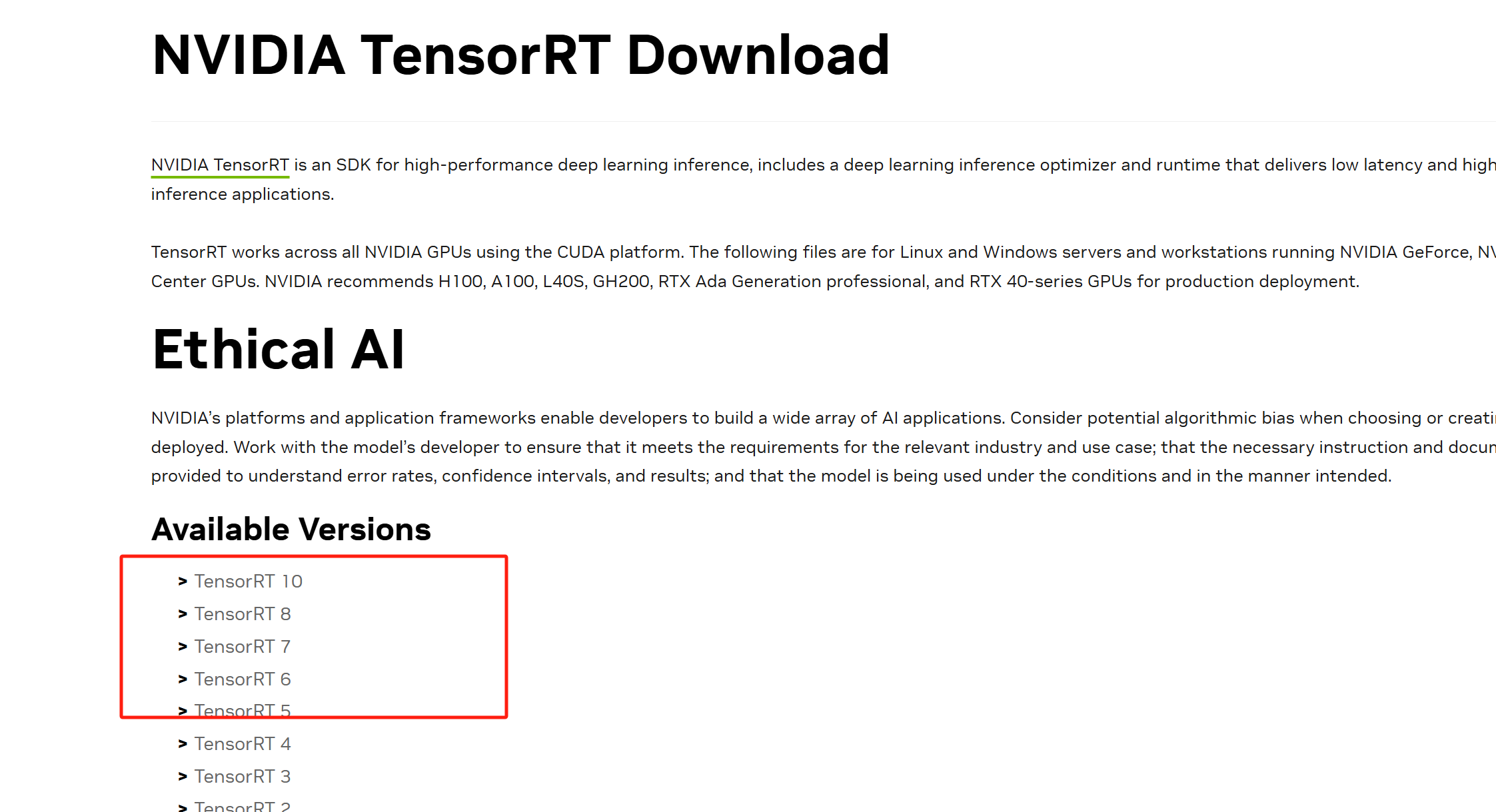 TensorRT安装（python使用） - 知乎