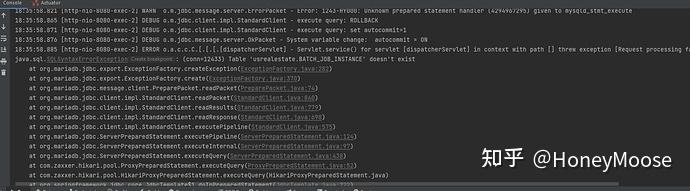 Spring Batch BATCH_JOB_INSTANCE 表不存在错误 - 知乎