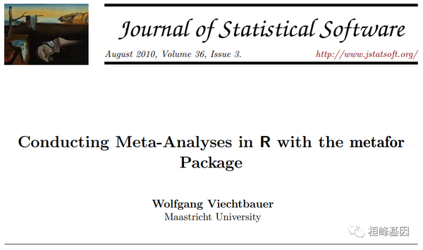 Topic 1. SCI 文章中 Meta 分析之 metafor - 知乎