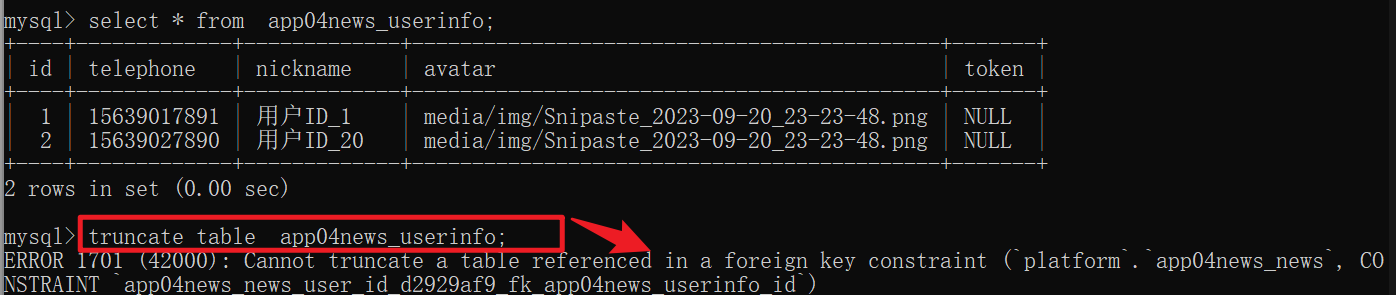【已解决】mysql：ERROR 1701 (42000): Cannot truncate a table referenced in a foreign key constraint - 知乎