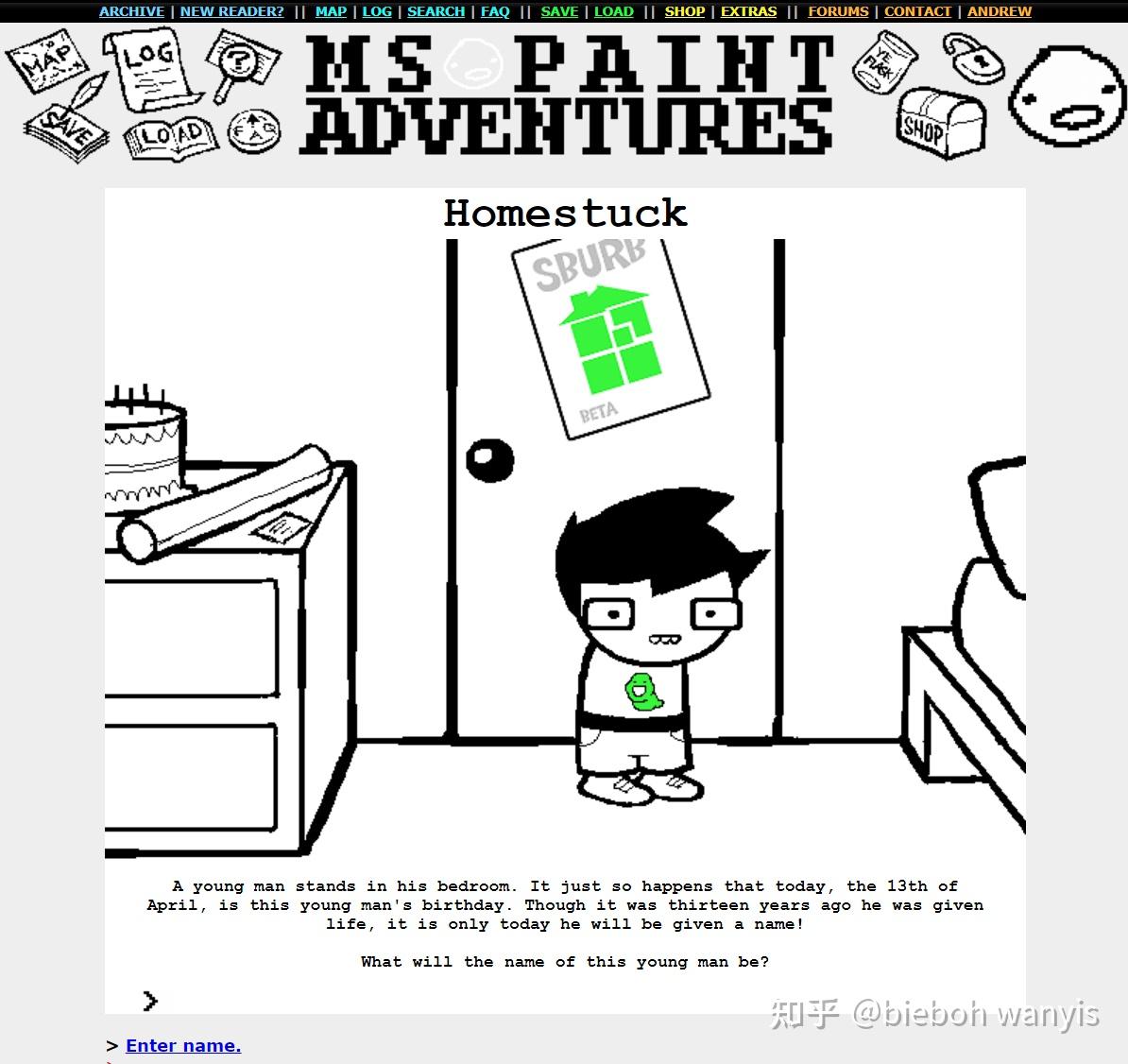 一次伟大的网络创世计划：《HOMESTUCK》 - 知乎
