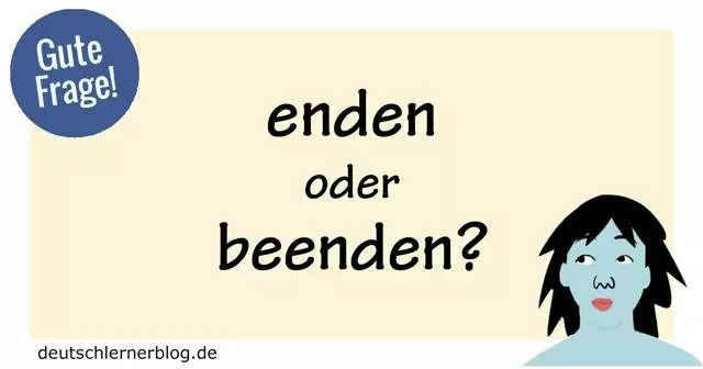 enden还是beenden,傻傻分不清楚| 德语学习 - 知乎