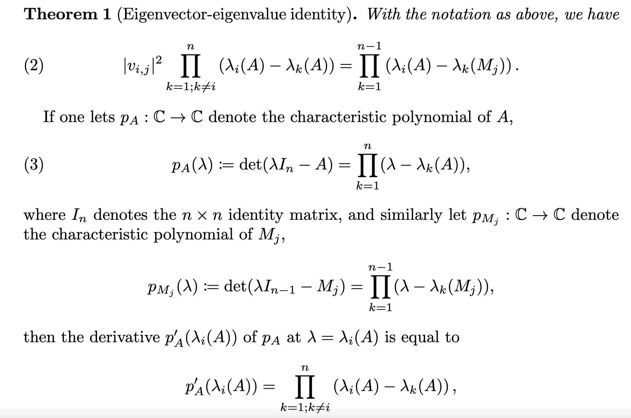 数值算法笔记：不可约三对角hermitian矩阵无相同特征值 - 知乎