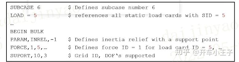 Optistruct中惯性释放的设置方法 - 知乎