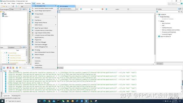Quartus II 18.x Modelsim仿真设置 - 知乎