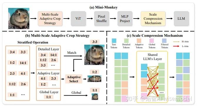 2B多模态新SOTA！华科等发布Mini-Monkey，专治「切分增大分辨率」后遗症 - 知乎