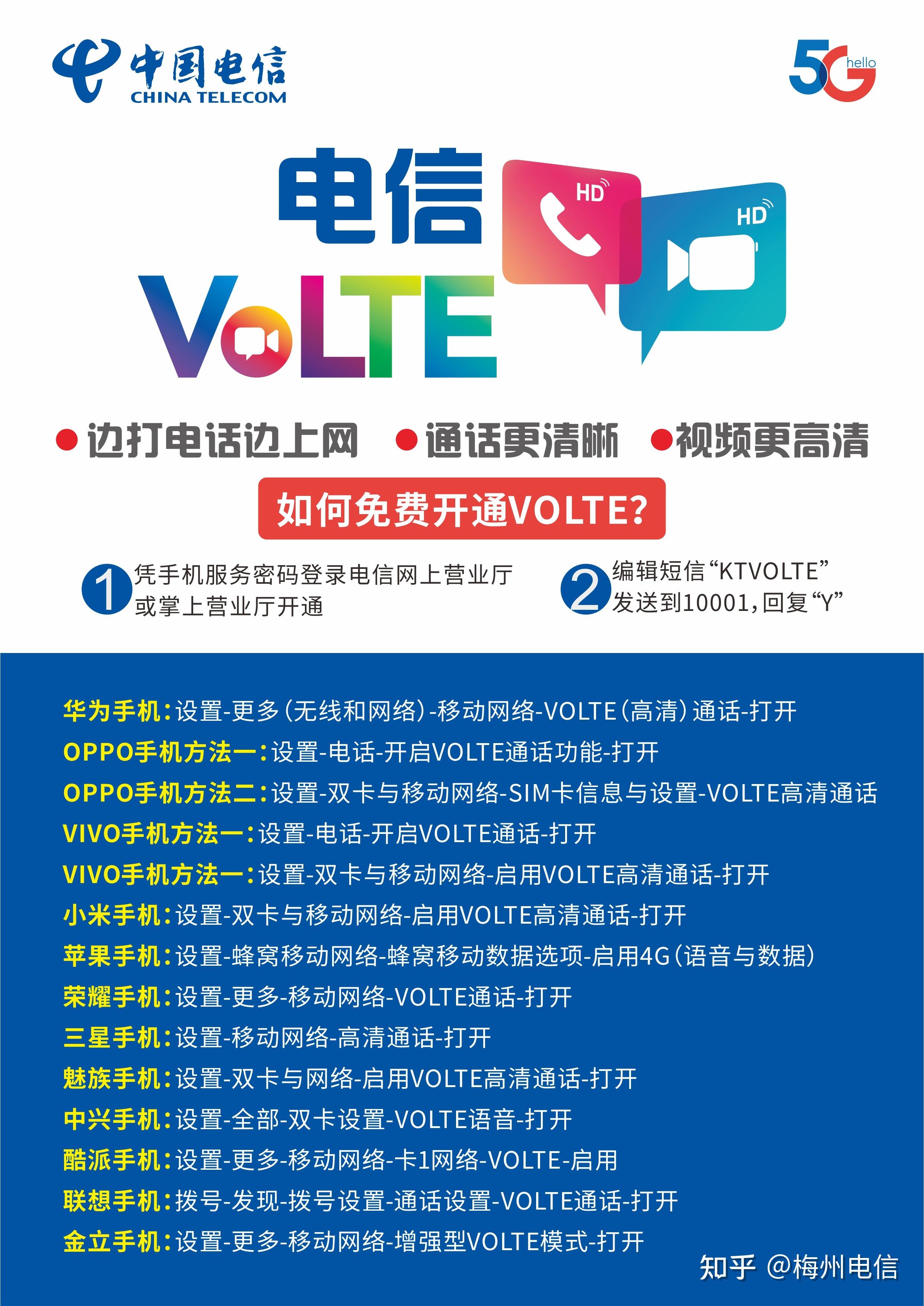 你打开VOLTE功能了吗？现在来教你~ - 知乎