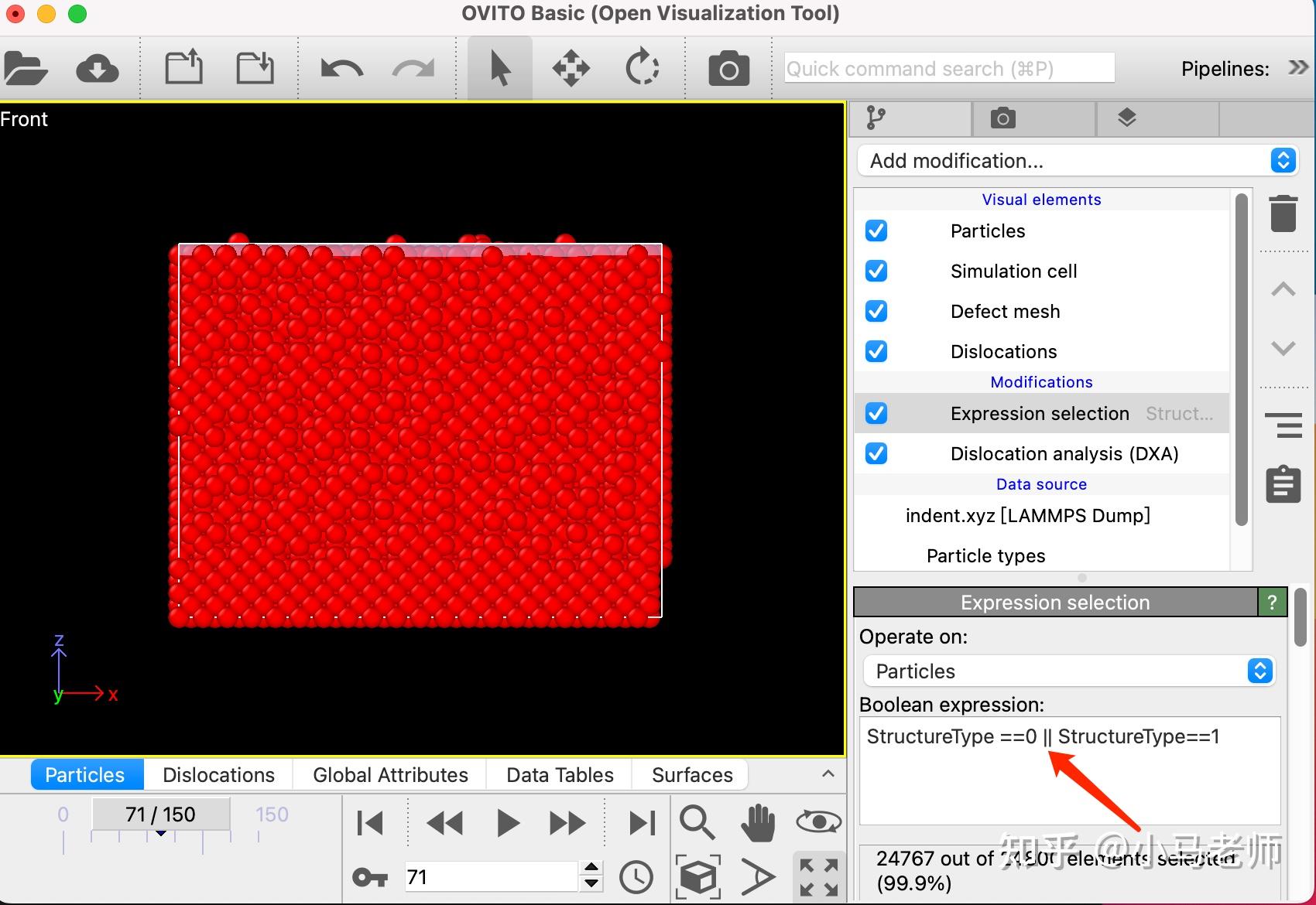 ovito显示位错和缺陷的一个小技巧 - 知乎