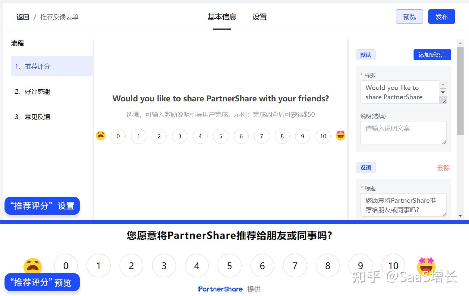 SaaS企业做NPS调研很简单！Partner Share推荐意愿调查就可实现 - 知乎