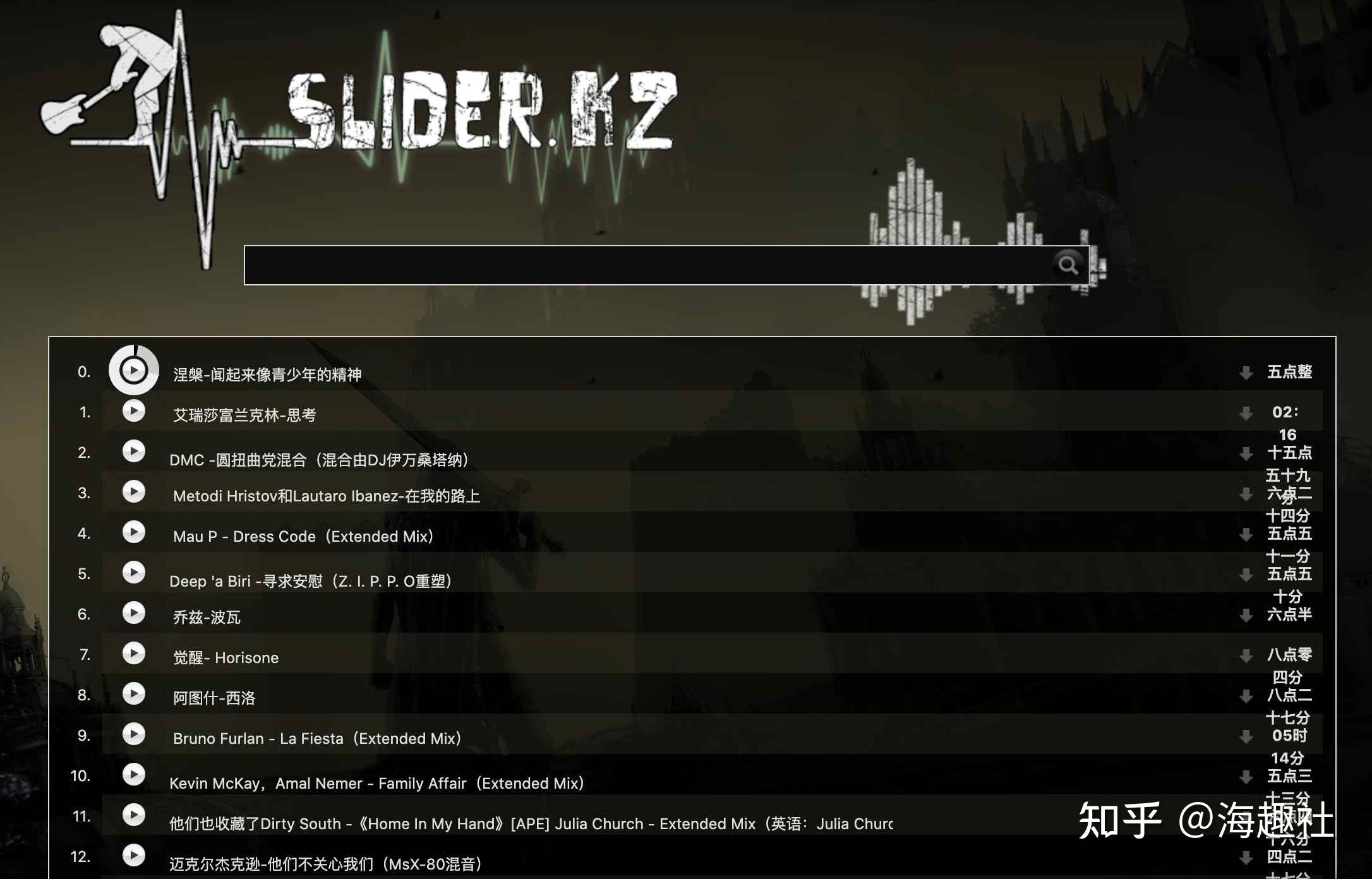 分享 8 个免费音乐搜索资源网站 - 知乎