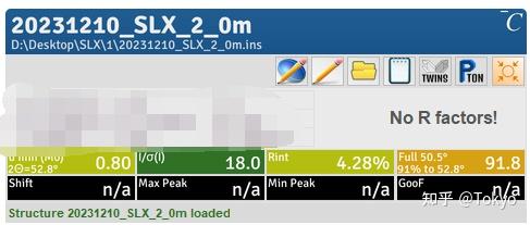 Olex2始终solving处理示例 - 知乎