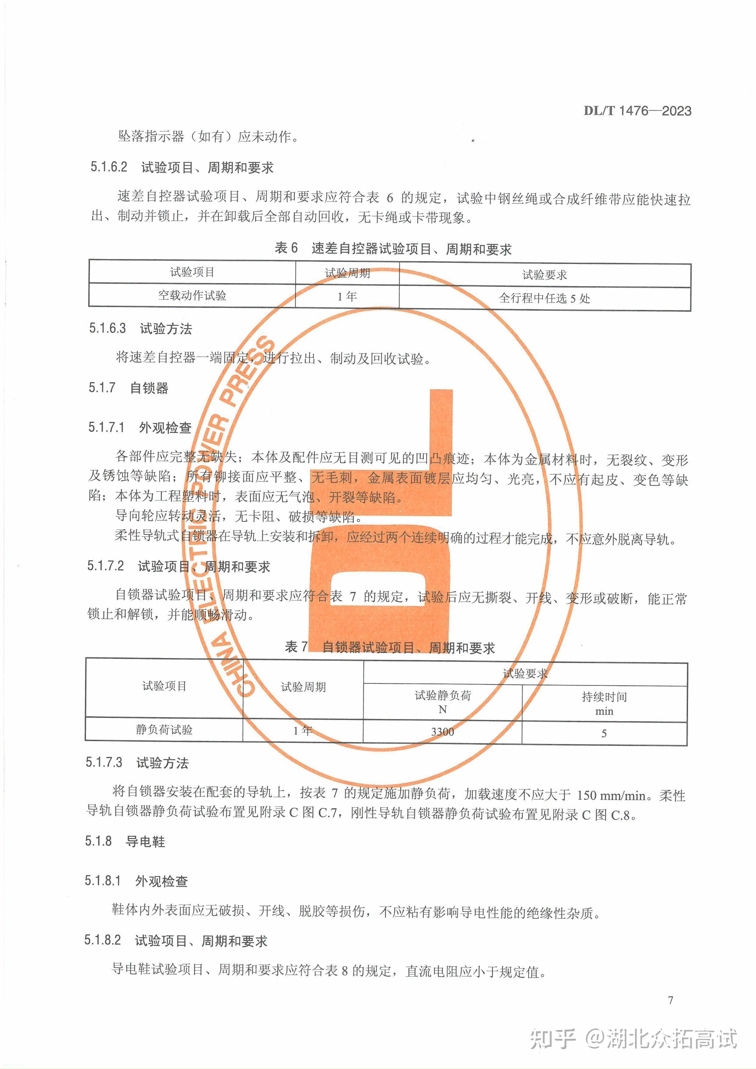 DLT 1476—2023电力安全工器具预防性试验规程 - 知乎