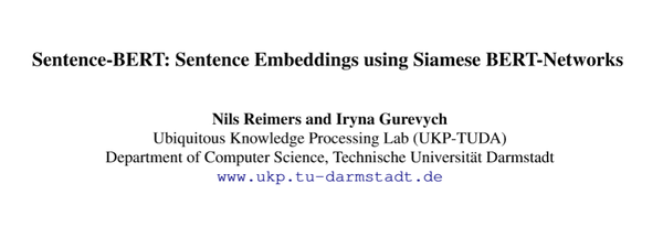 【论文解读】Sentence BERT - 知乎