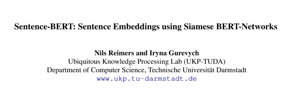 【论文解读】Sentence BERT - 知乎