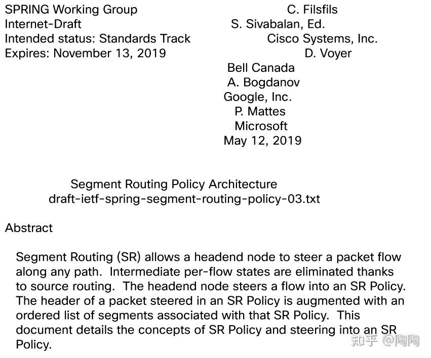 新一代Segment Routing流量工程体系 - SR Policy - 知乎