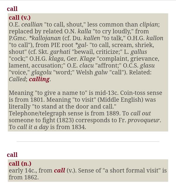 为什么单词“Call”有十种意思？ - 知乎