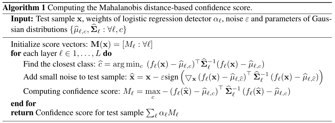 A Simple Unified Framework for Detecting OoD Samples and Adversarial Attacks (NIPS 2018) - 知乎