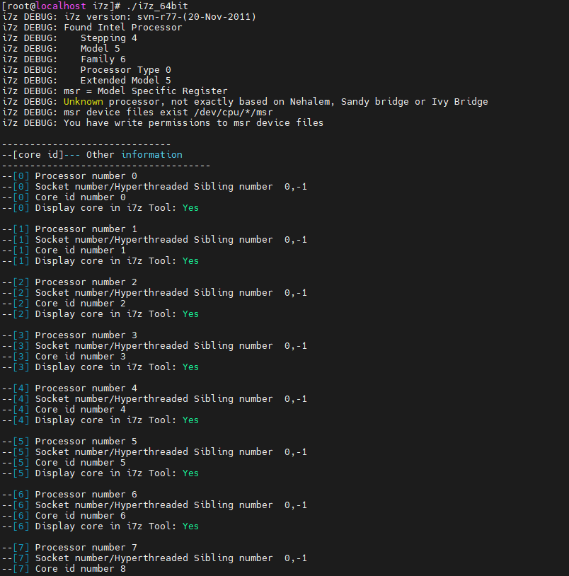 i7z命令工具 – 用来查看CPU状况 - 知乎