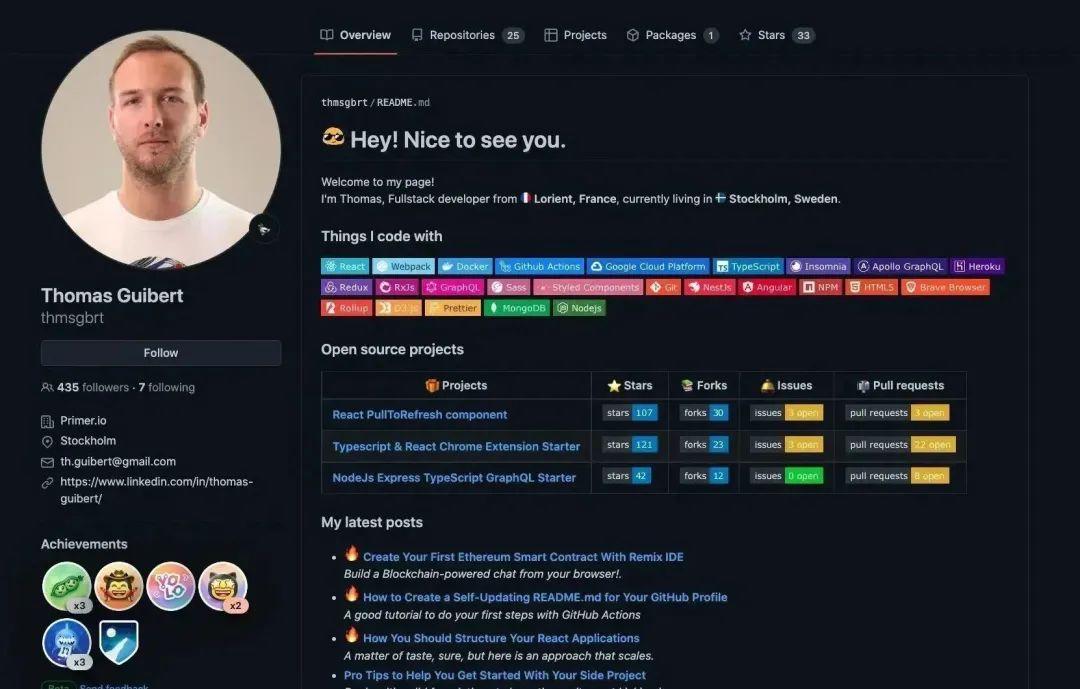 如何打造一个优雅的个人GitHub主页？ - 知乎