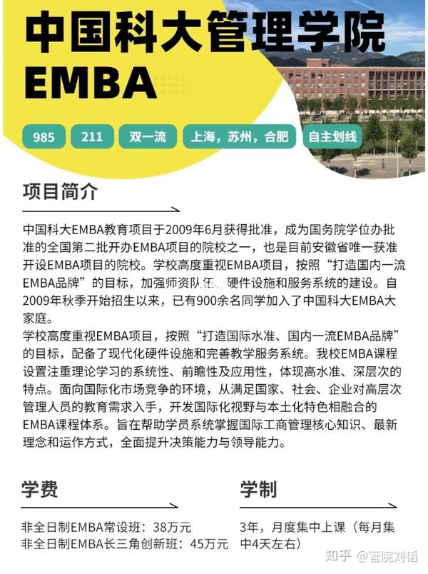 复试调剂大全-中国科大管理学院 EMBA - 知乎
