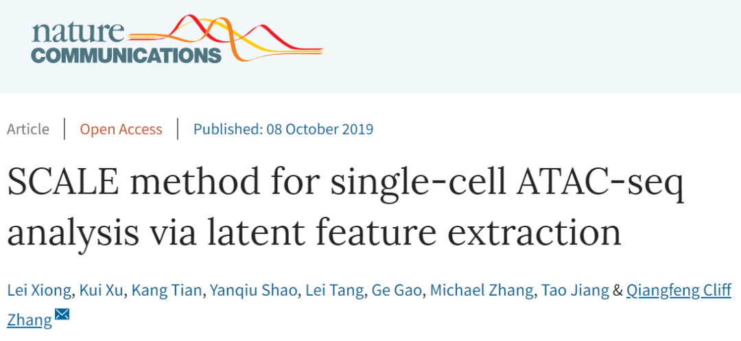 Nature子刊：清华大学张强锋组利用人工智能算法分析单细胞ATAC-seq数据 - 知乎