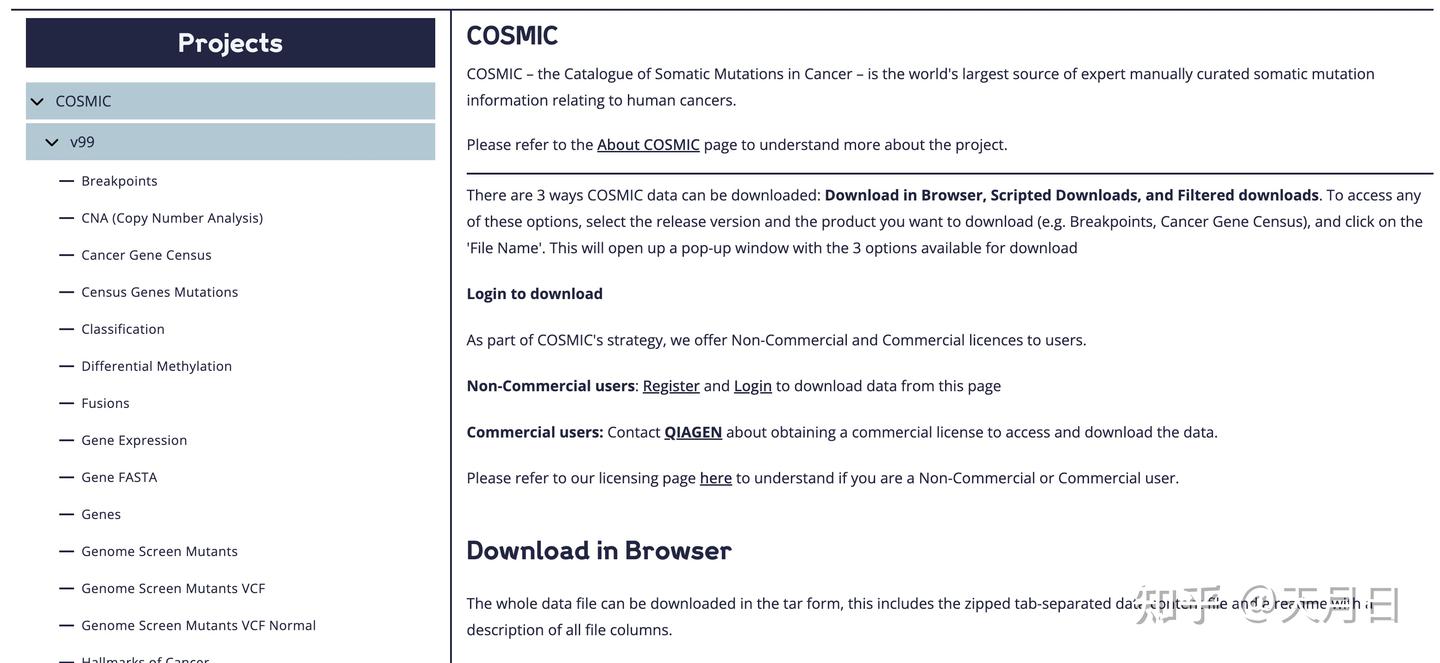 下载 COSMIC 数据 - 知乎