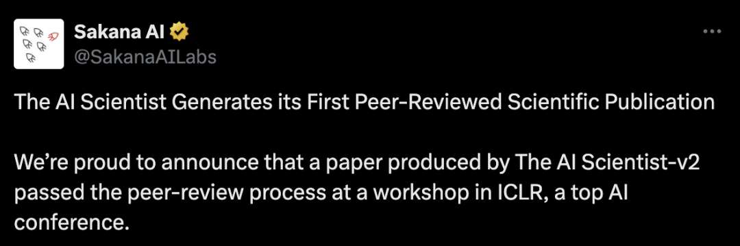 首篇AI自写论文通过ICLR 2025同行评审！6.25高分碾压人类，AI独挑科研大梁 - 知乎