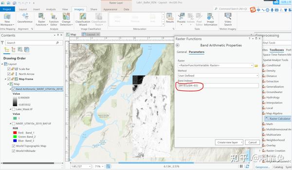 ArcGIS Pro中NDVI (植被覆盖指数)的计算方法 - 知乎