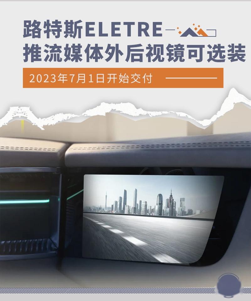 国内首批 路特斯ELETRE推流媒体外后视镜可选装 - 知乎